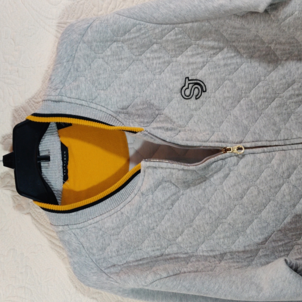 Sean John Quilted Varsity Style Jacket - Gem